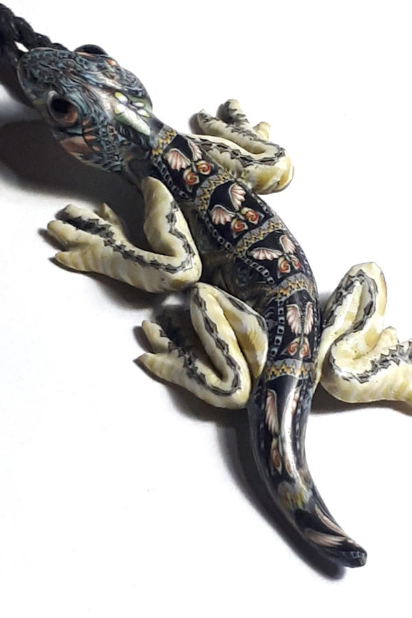 necklace lizard - jewelry
